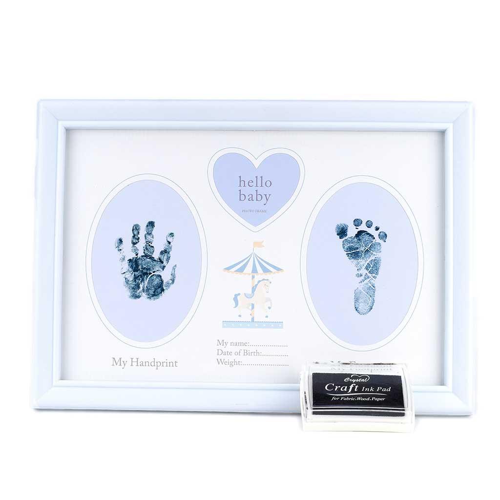 Hello Baby Boy Hand and Foot Print Frame | Little Tots Toys